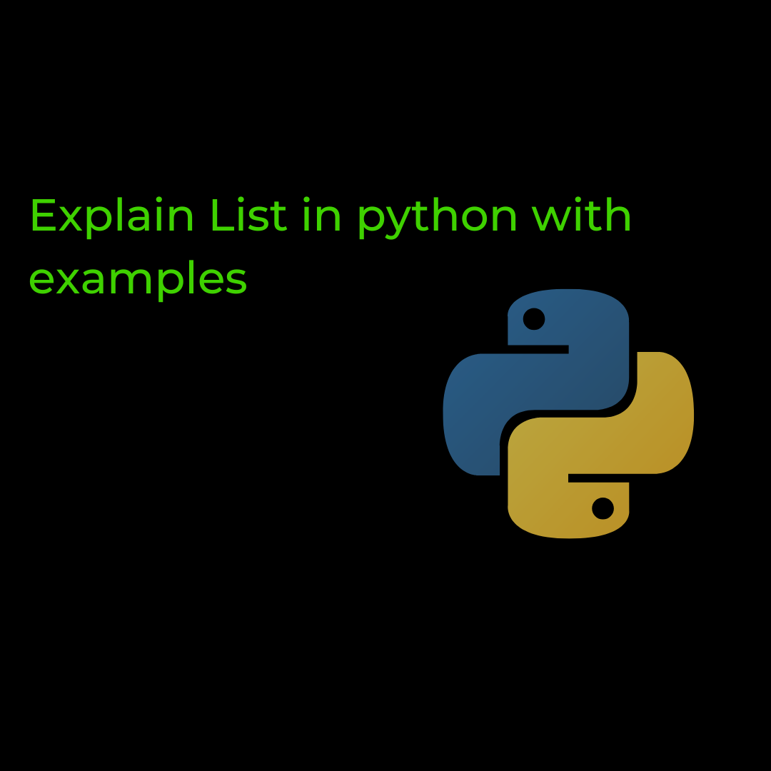 Explain List In Python With Examples Allinpython